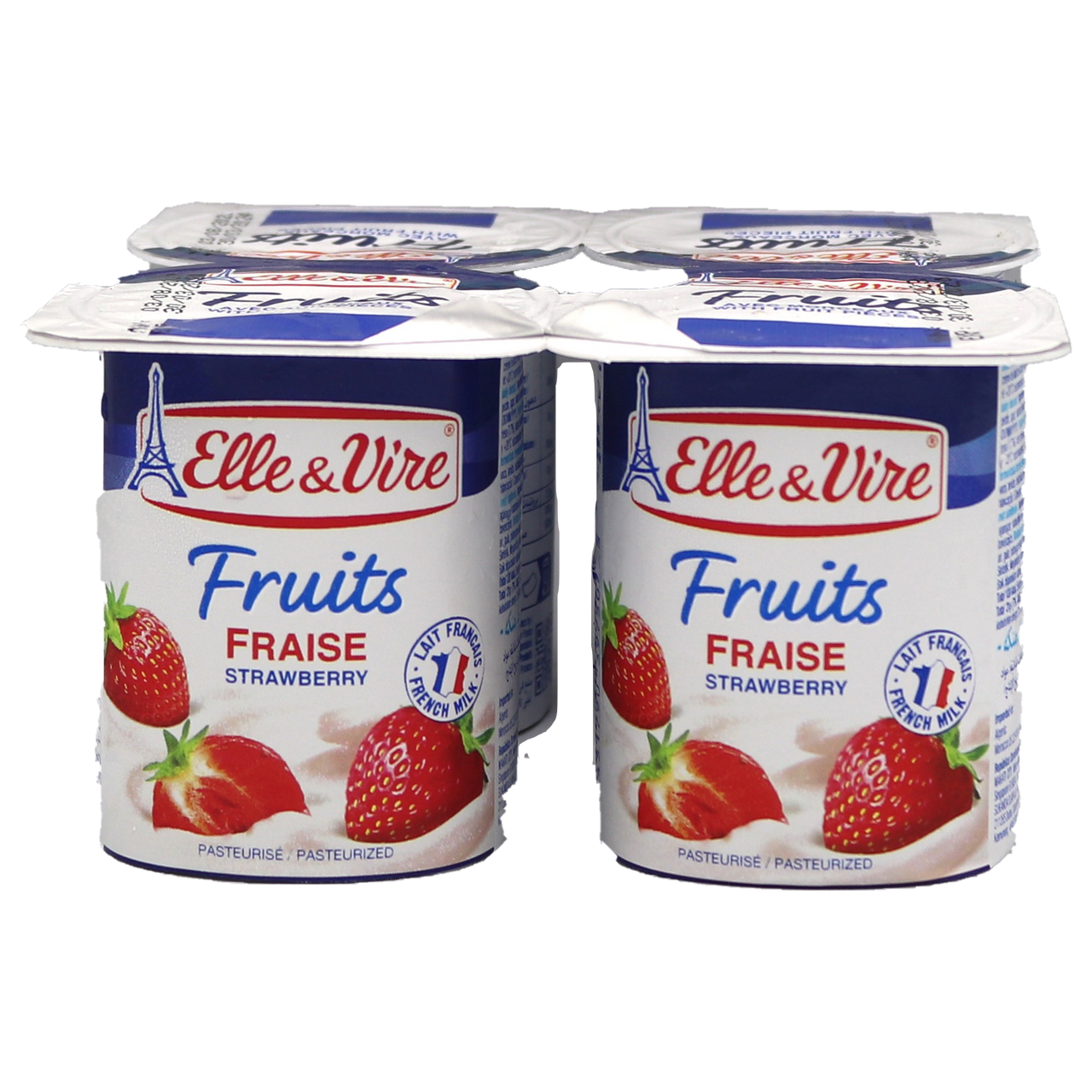 Elle&Vire Dairy Desserts With Strawberry 125gx4 – LivGood Lebanon