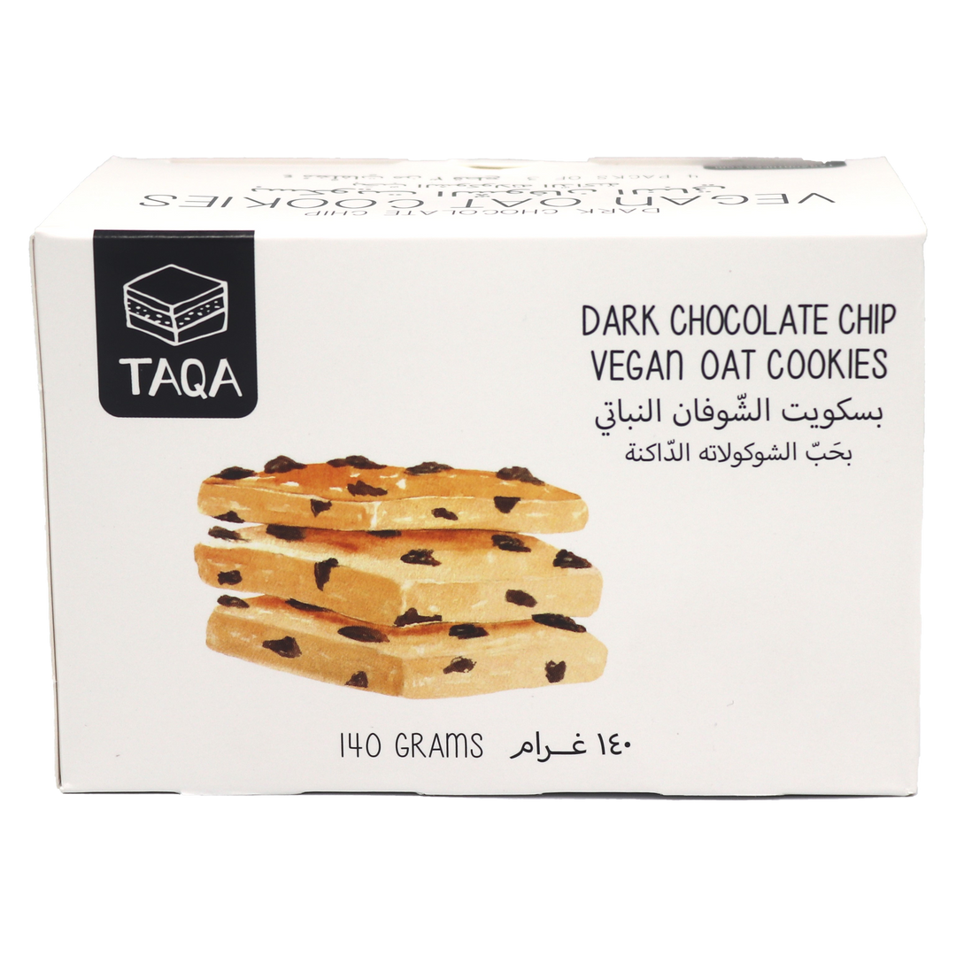 Taqa Vegan Oat Cookies Chocolate Chip Pack – LivGood Lebanon