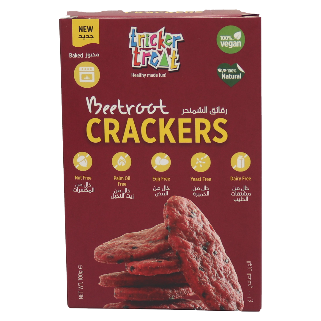 Tricker Treat Beetroot Crackers – LivGood Lebanon