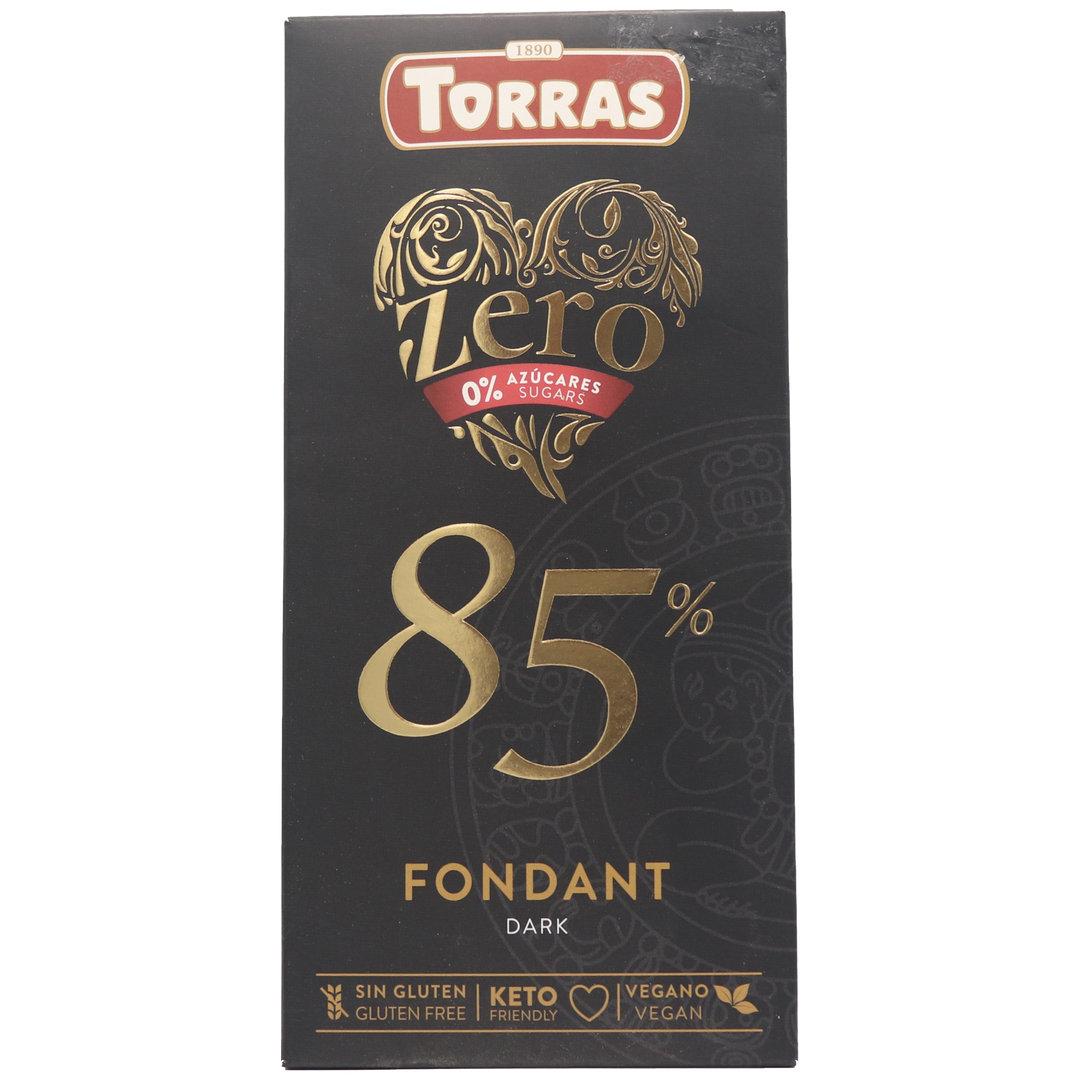 Torras Zero Dark Chocolate 85% Cocoa – LivGood Lebanon