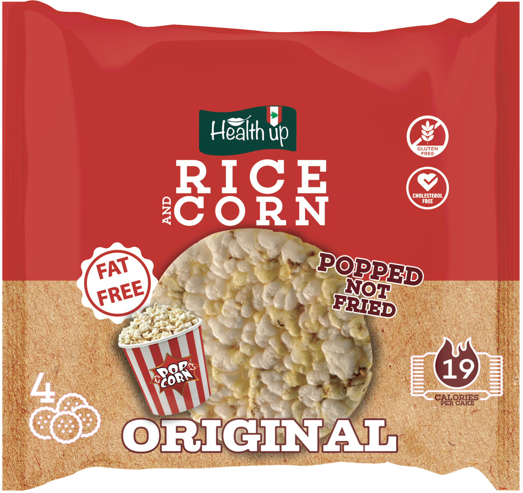 Healthup Rice & Corncake Original Popcorn – LivGood Lebanon
