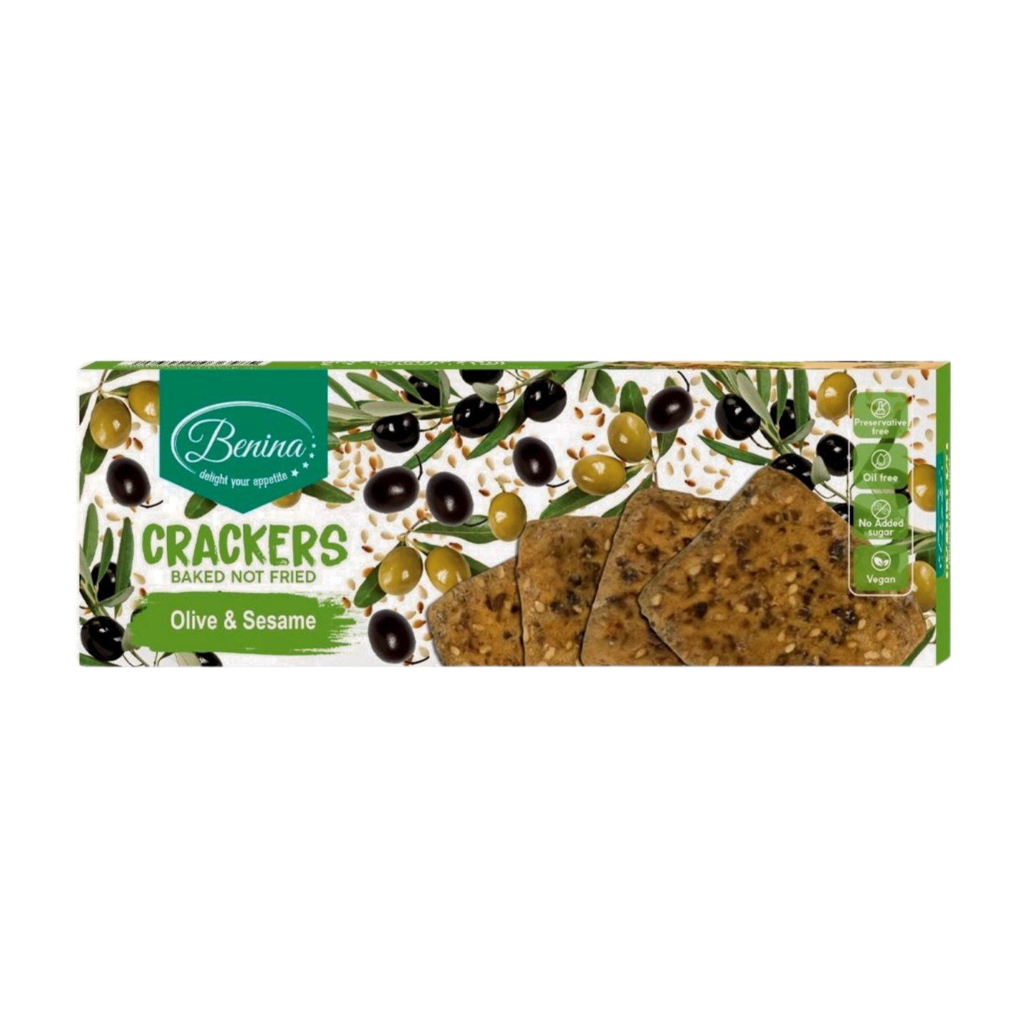 Benina Crackers Olive & Sesame – LivGood Lebanon