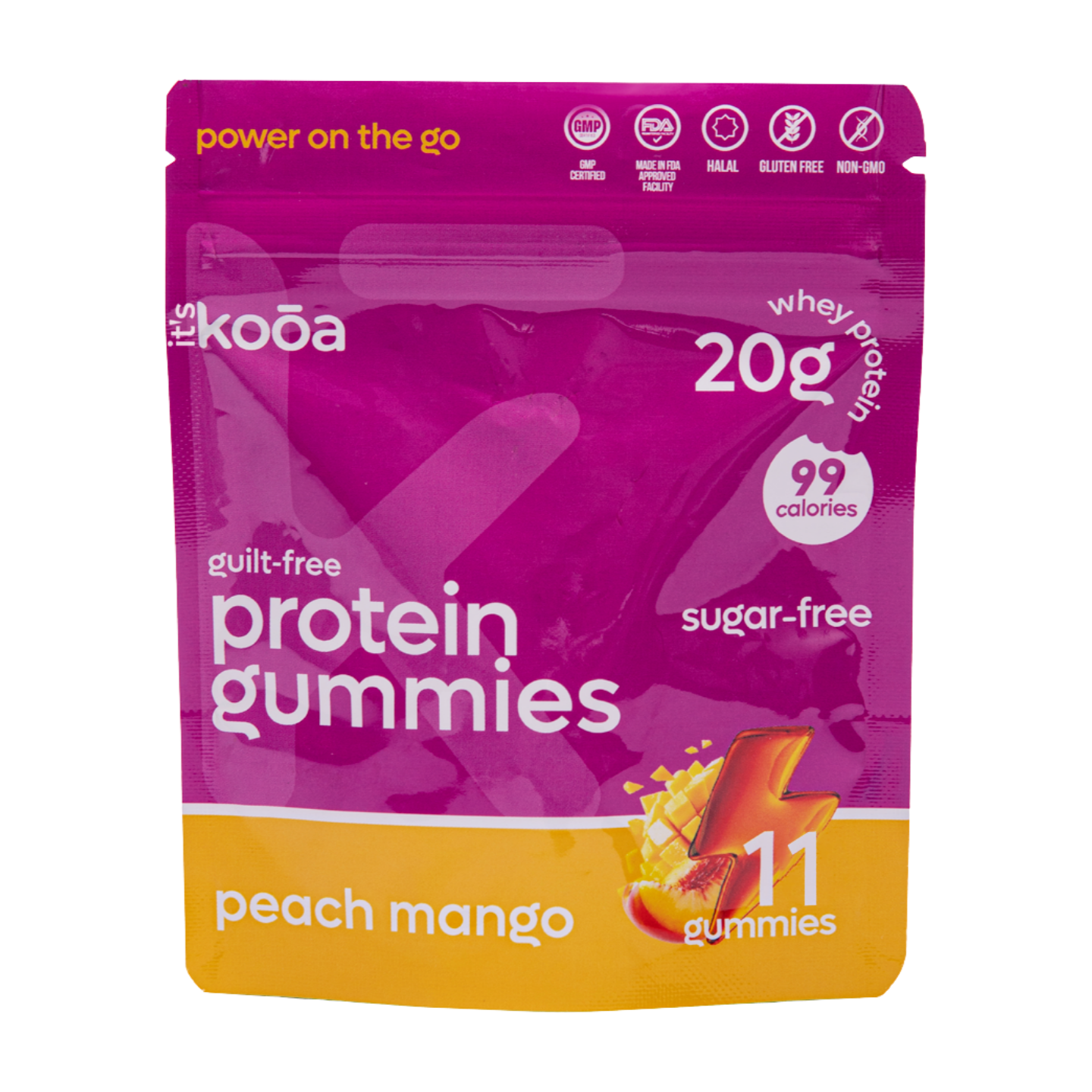 It's Kooa Protein Gummies Peach Mango – LivGood Lebanon