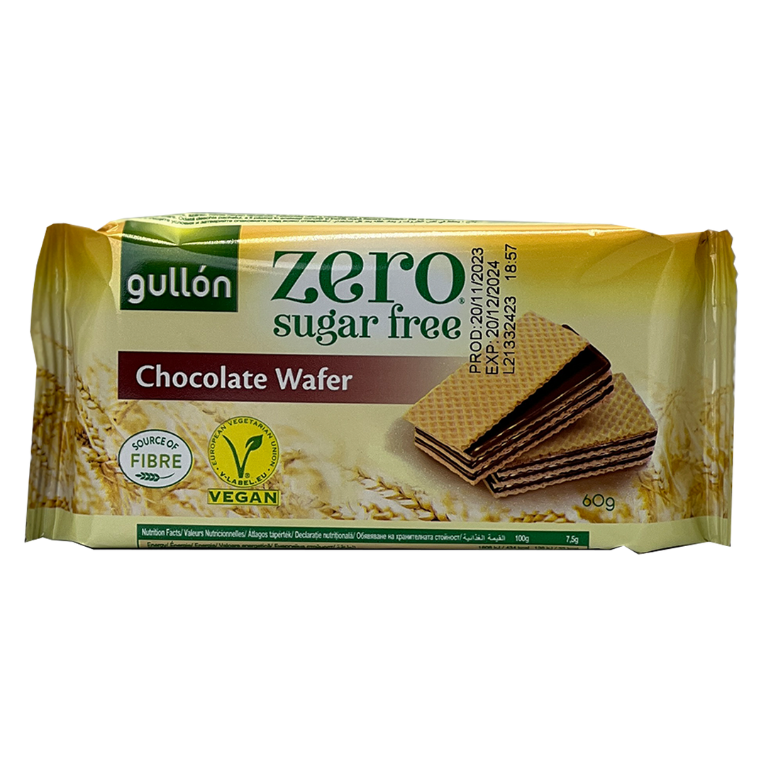 Gullon Zero Chocolate Wafer Biscuits No Added Sugar – LivGood Lebanon