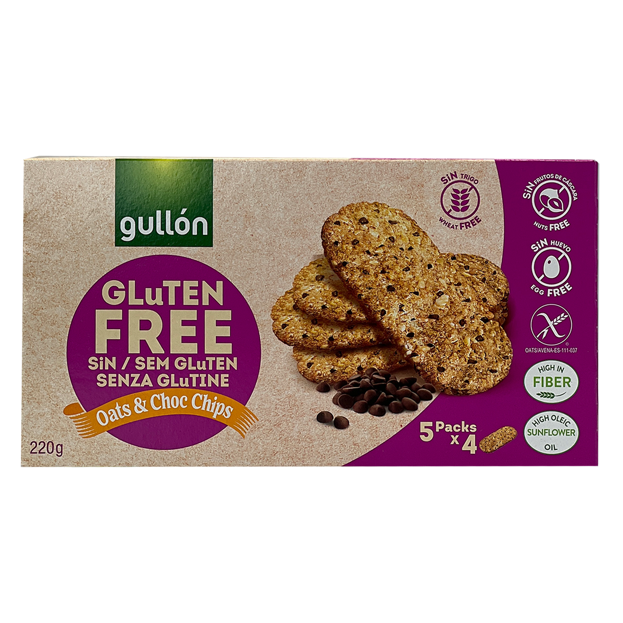 Gullon Gluten Free OATS & CHOCO CHIPS – LivGood Lebanon