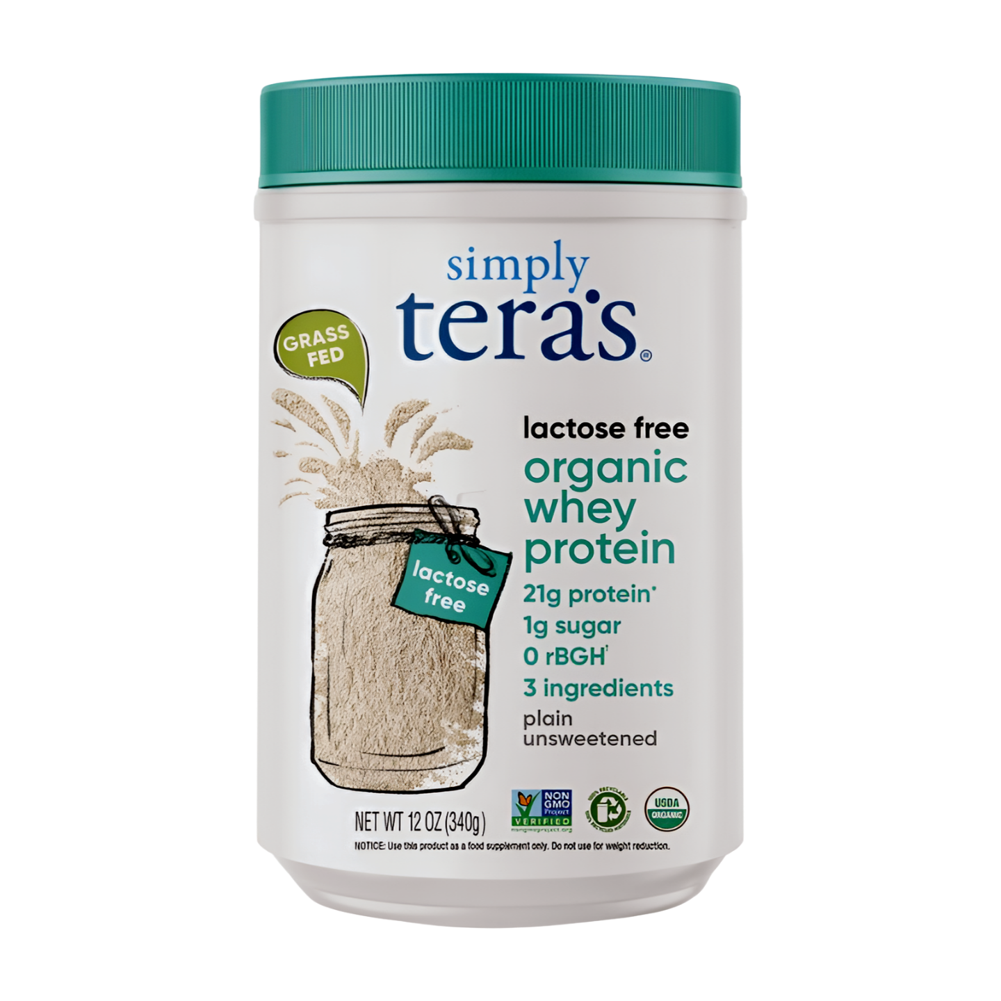 Simply Tera's, Organic Whey Protein, Unsweetened Lactose Free – LivGood ...